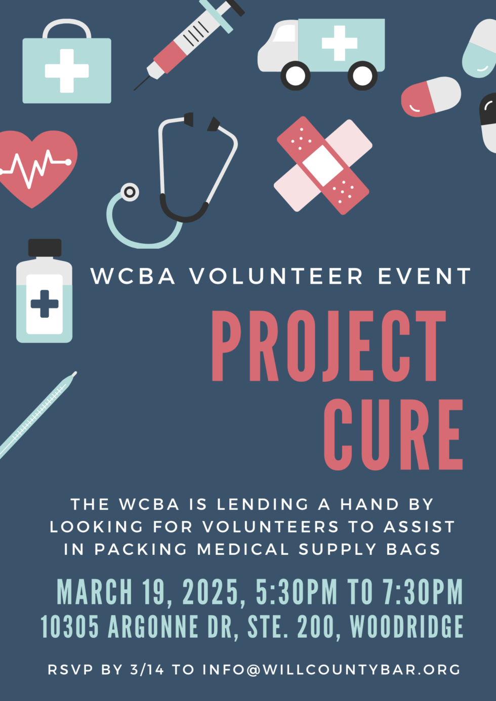 Project Cure Volunteer Event | Will County Bar Association